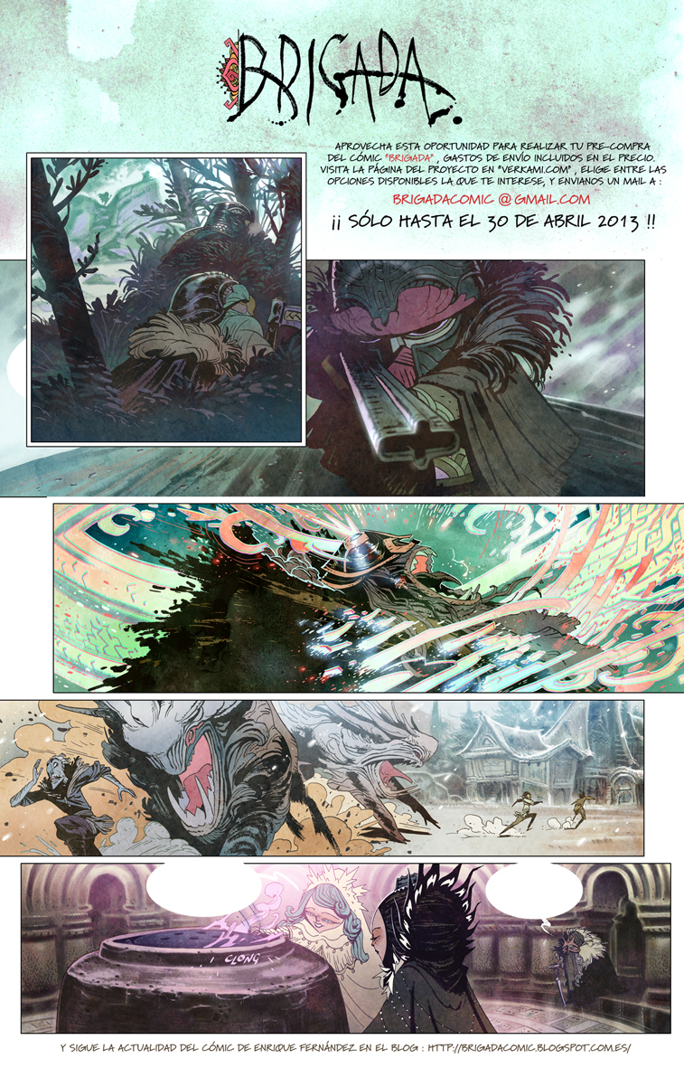 Enrique Fernández: LAST FEW DAYS to buy BRIGADA comic book (vol.1)