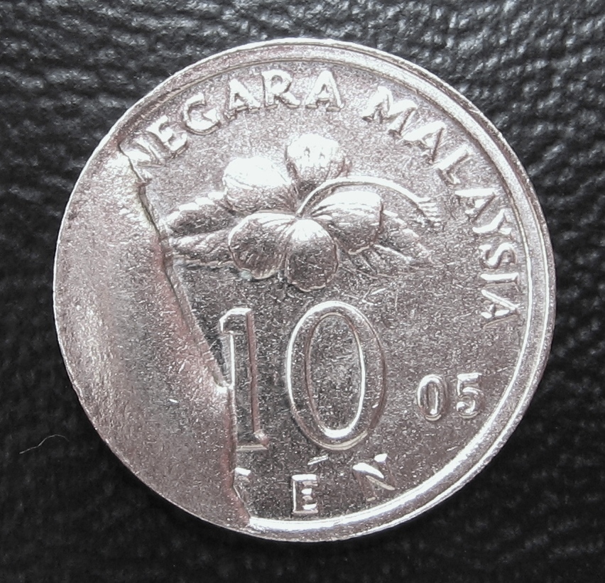 MALAYSIA COIN DIE ERRORS:TWIN BROTHERS OF MAJOR DIE BREAK OR "CUD ...