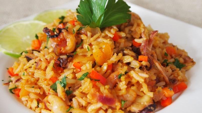 SABORES DE MI TIERRA: ARROZ CON MARISCOS