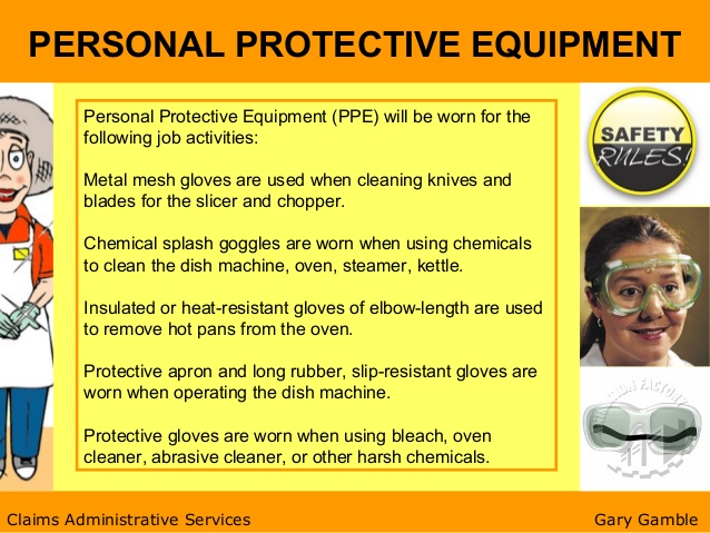Kitchen safety: Personal Safety and PPE in Kitchen Environment