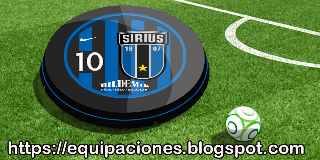EQUIPACIONES FÚTBOL CHAPA Y ESCUDINHOS FUTEBOL BOTÃO: IK Sirius Fotboll