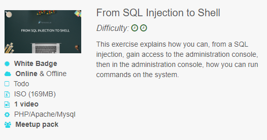[Pentester Lab] 실습용 웹 사이트 구성 ~ 정보보안(Information Security) 기록 저장소
