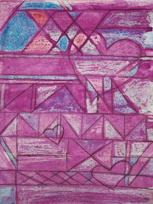 a faithful attempt: Paul Klee Inspired Heart Painting