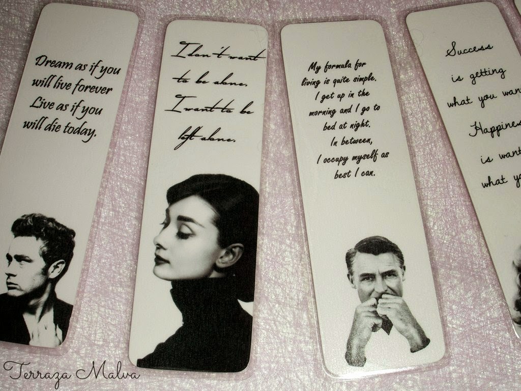 MARCAPÁGINAS IMPRIMIBLES HOLLYWOOD / PRINTABLE BOOKMARKS | Terraza Malva