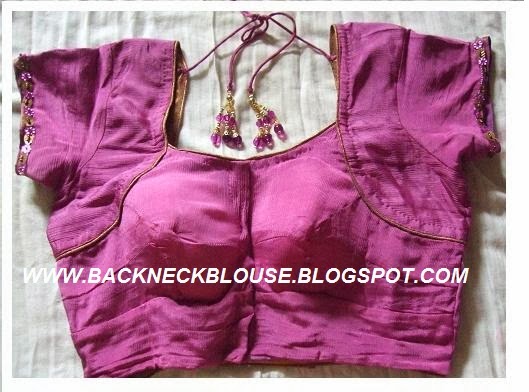 BACK NECK BLOUSE READY MADE AND CUSTOMIZED DESIGNER BLOUSE WITH BLOUSE ...