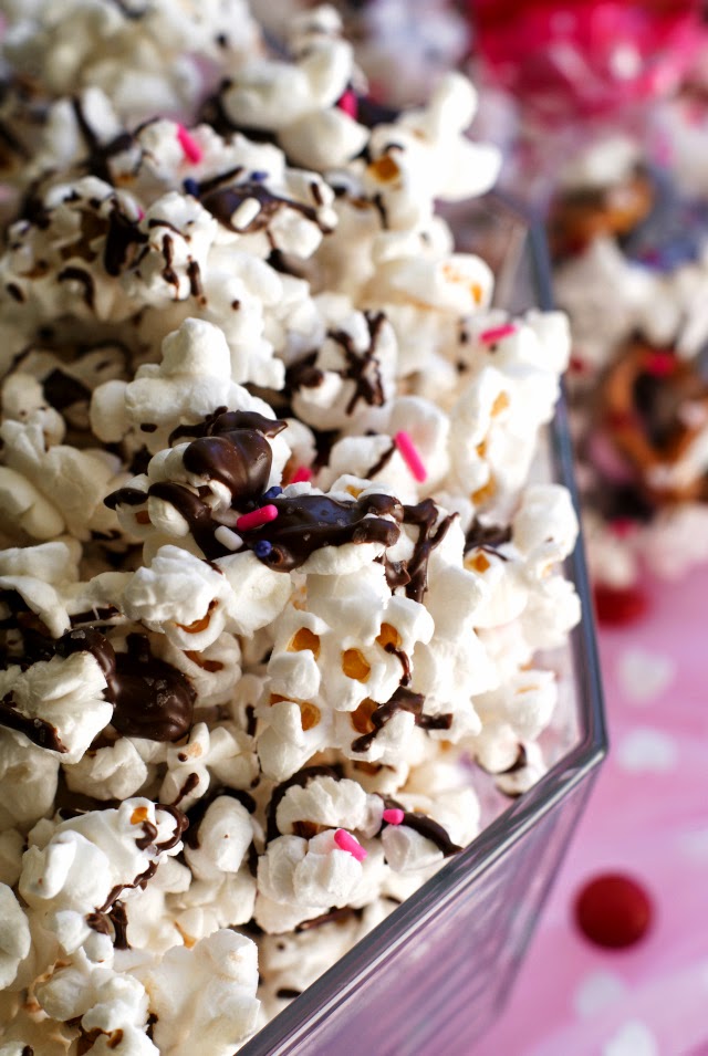 Salted Dark Chocolate Popcorn | The Two Bite Club