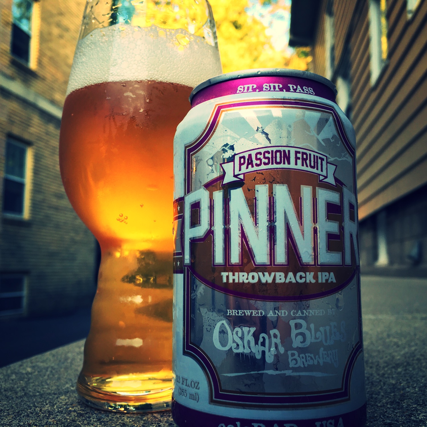 A Crafty Look: Beer Blog: Oskar Blues Passion Fruit Pinner Throwback IPA