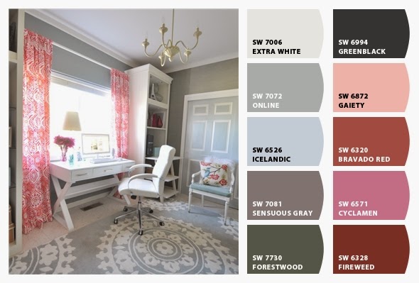 Benny B's Painting: Home Office Color Palette