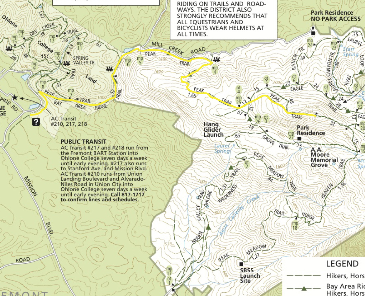 Mamma Quail Hiking California : On a different angle - To Mission Peak ...
