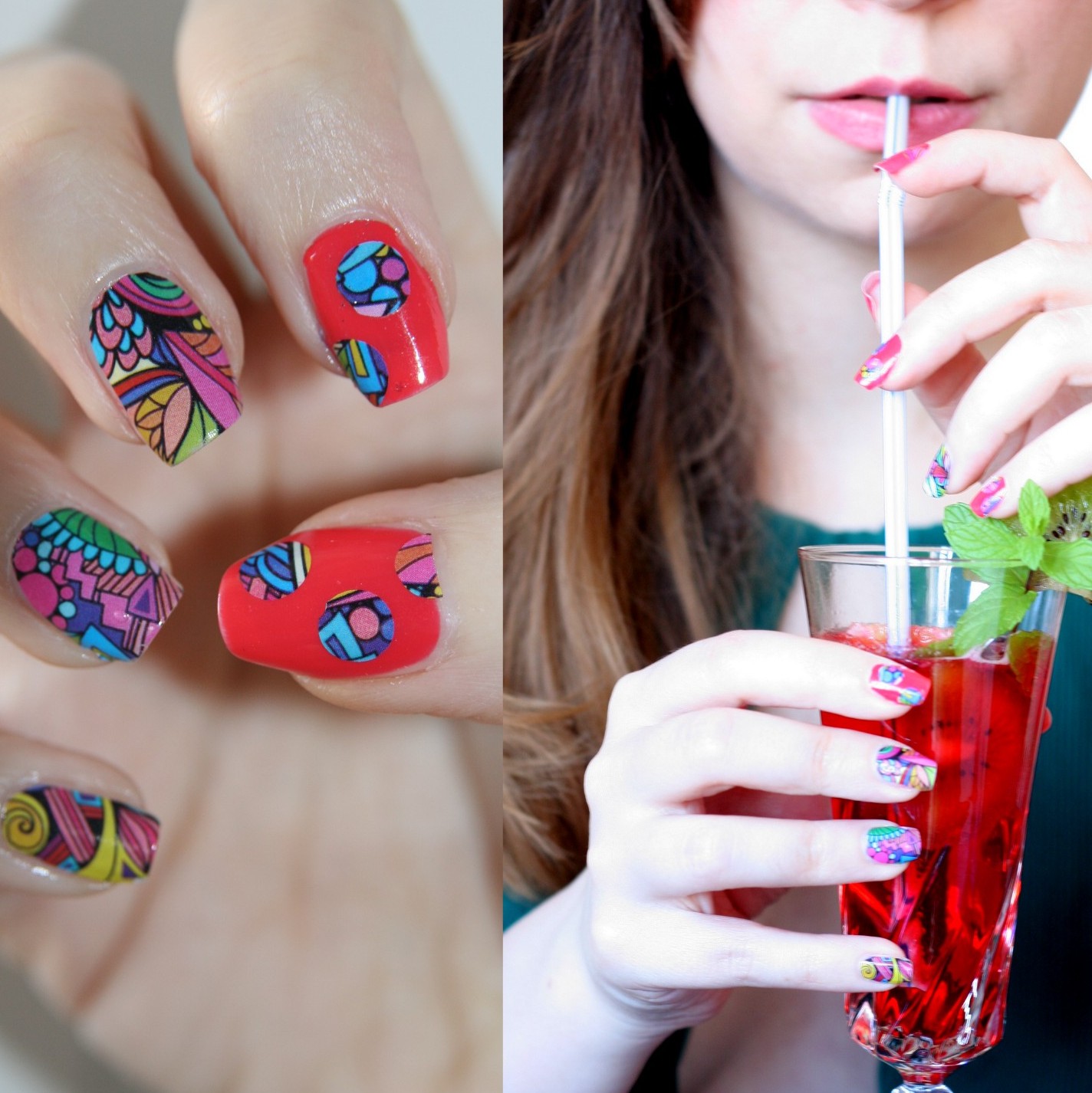 Laura's Pills: Cocktail nail art