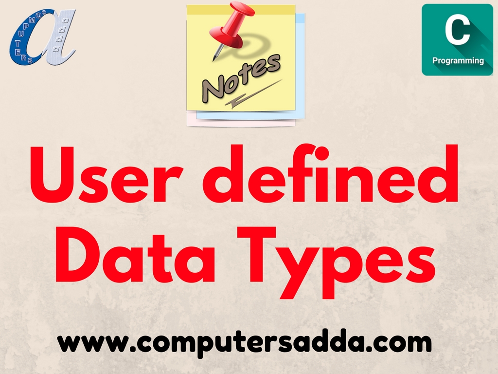 User defined data types in C-Language - Computersadda