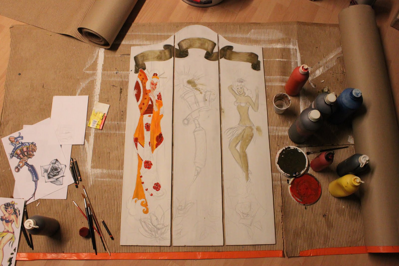 The Whole of the Law: Triptych Painting Project