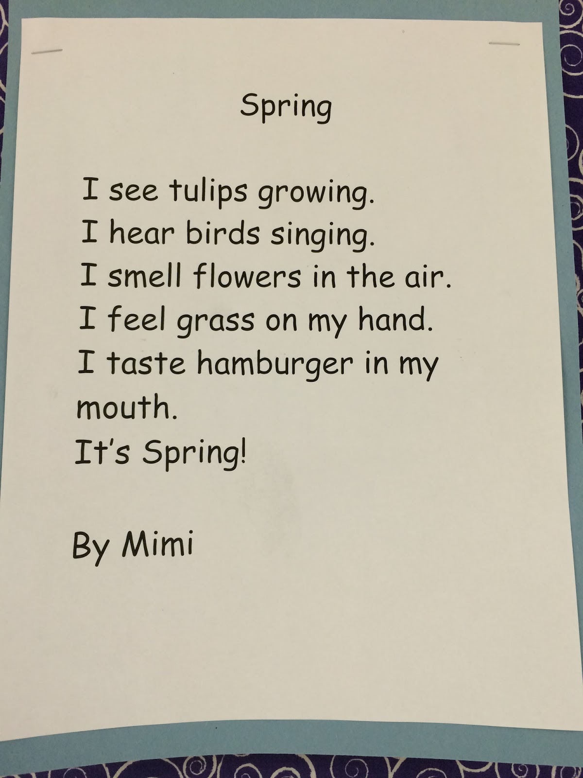 Raney's Rock Stars: Spring Acrostic Poems