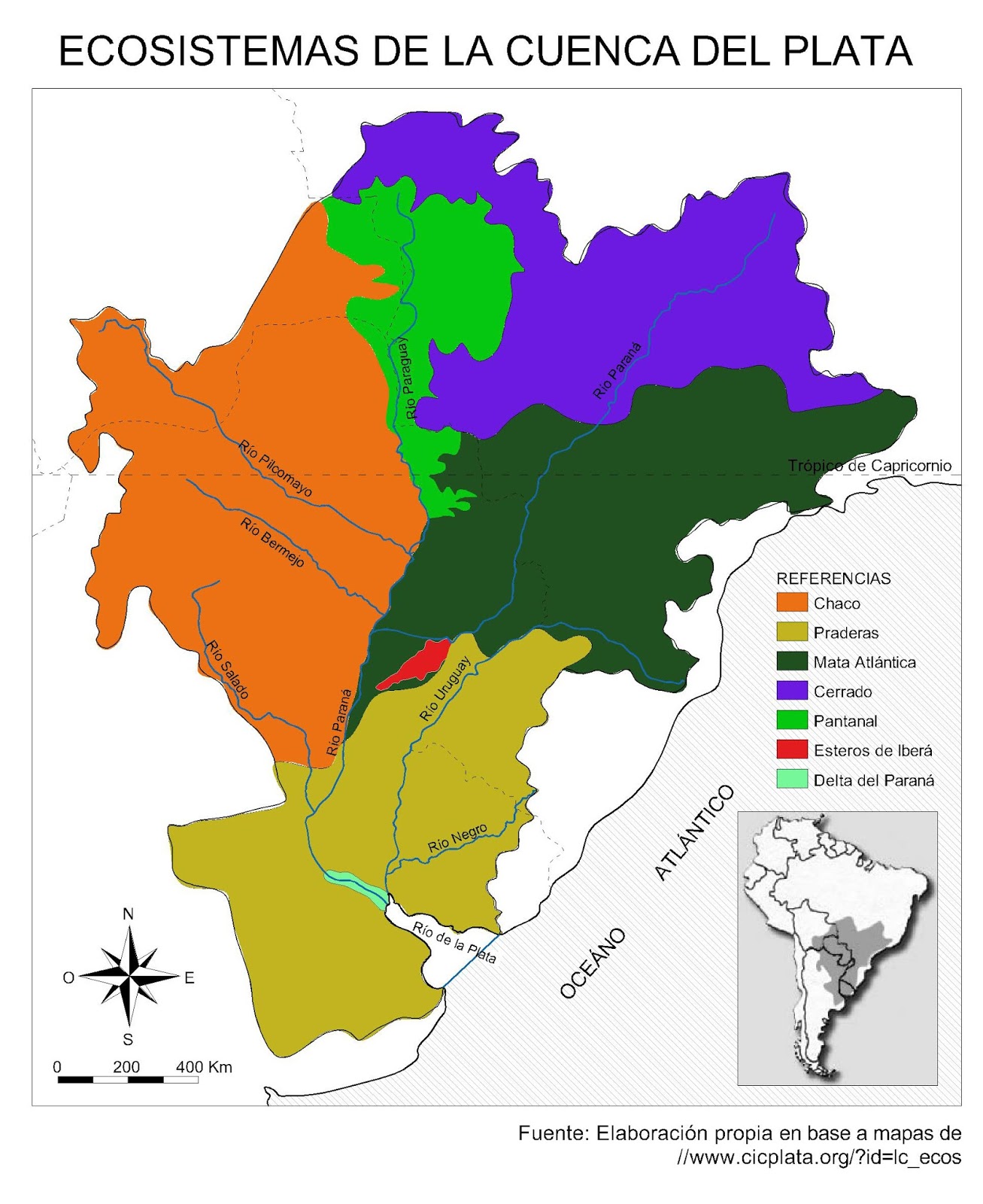 Geografía 3er Año: LA VARIEDAD DE ECOSISTEMAS DE LA CUENCA DEL PLATA