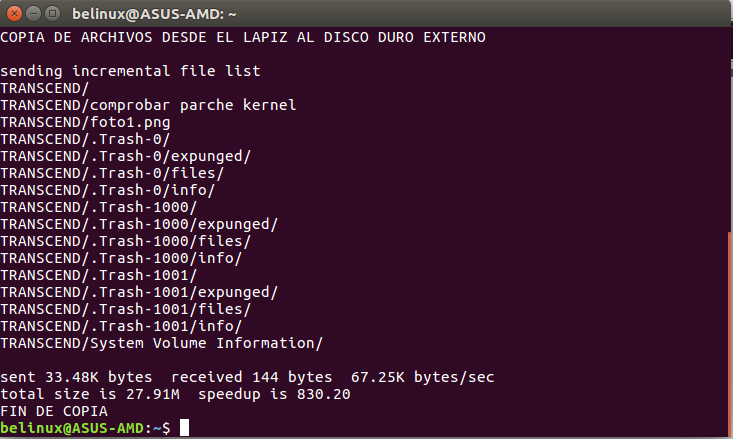 Ubuntu Linux: Comando rsync para sistemas Linux equivalente al comando ...