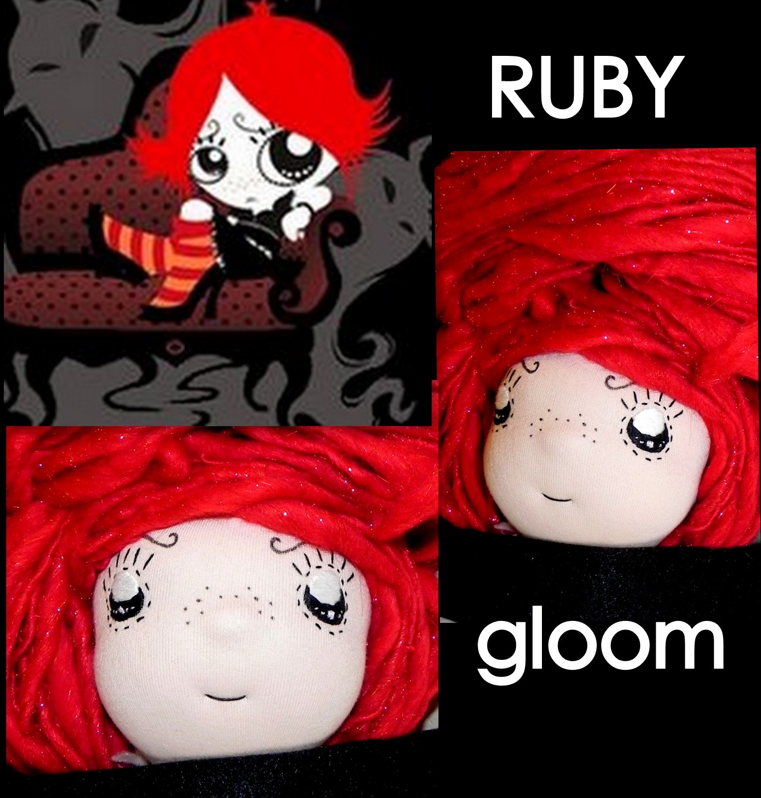 Once Upon A Doll: TEASER...the face of a custom Ruby Gloom