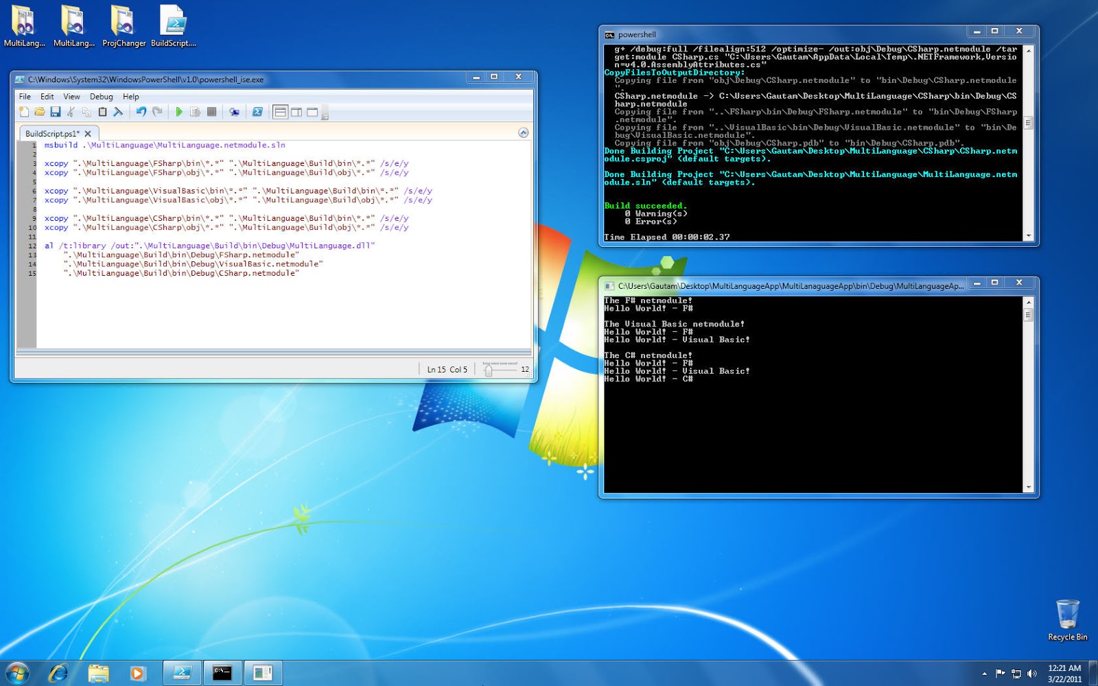 Technology, Life and Me - Gautam: Compiling Visual Basic, C# & F# Code ...