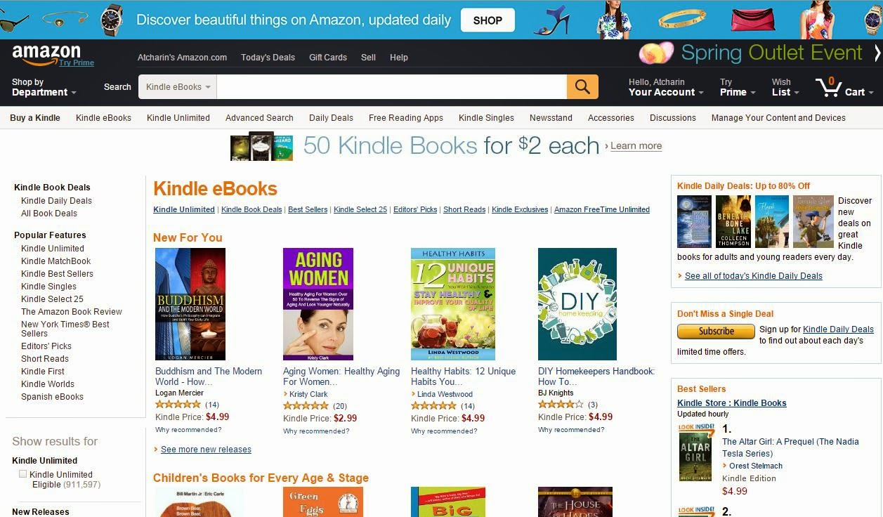 Amazon Kindle eBooks ร้านหนังสือonlineใหญ่ที่สุดในโลกา | Wealth&Passion ...