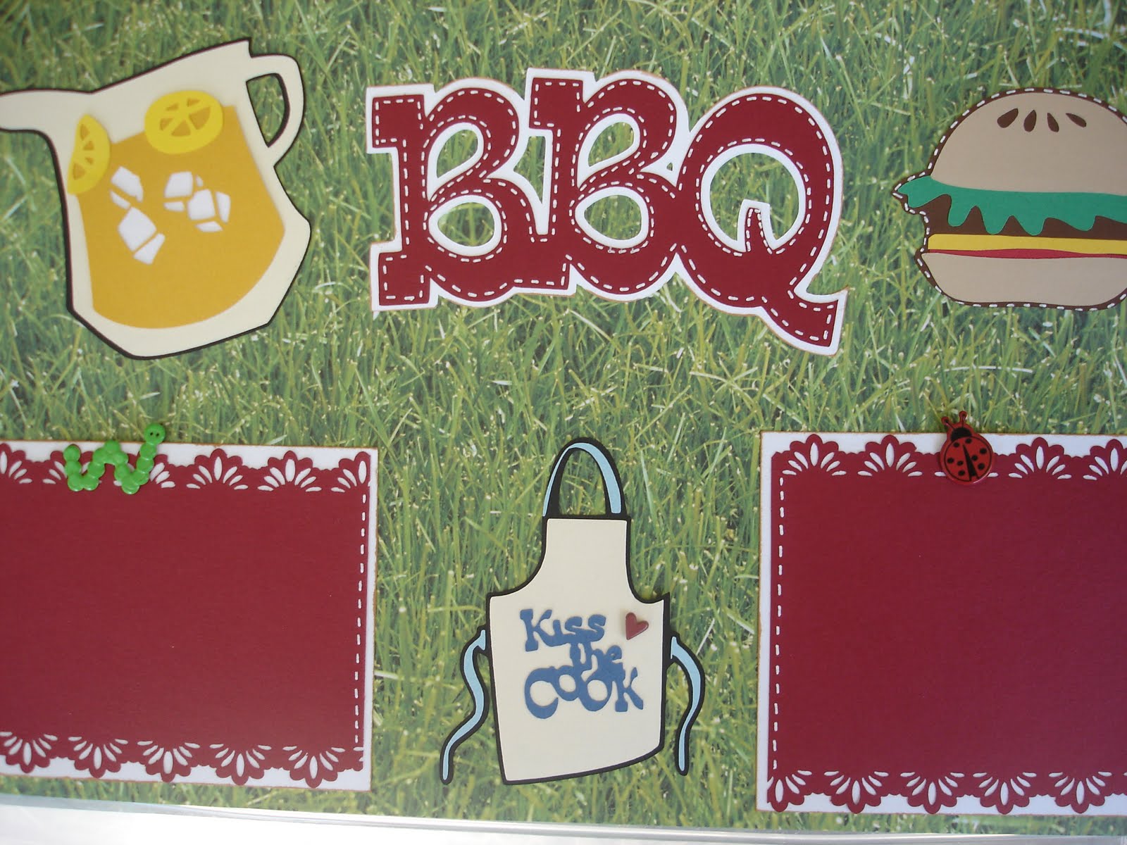 Crafted With Love By Karen: BBQ Scrapbook Layout