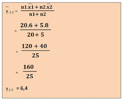 Rumus mencari Gabungan rata2 ~ Matematika Dasar