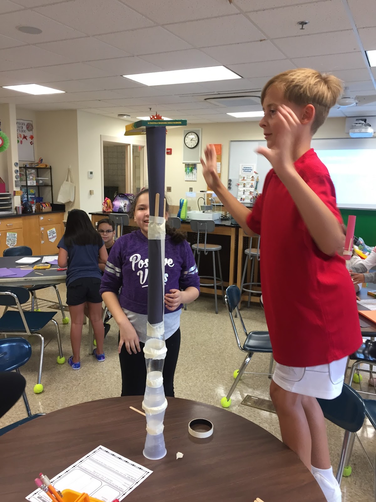 Fabulous in Fifth!: STEM Tower Challenge with a Freebie
