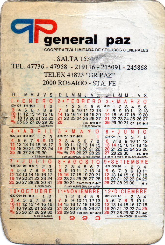 Newell´s: El Museo: Calendarios y Fixtures