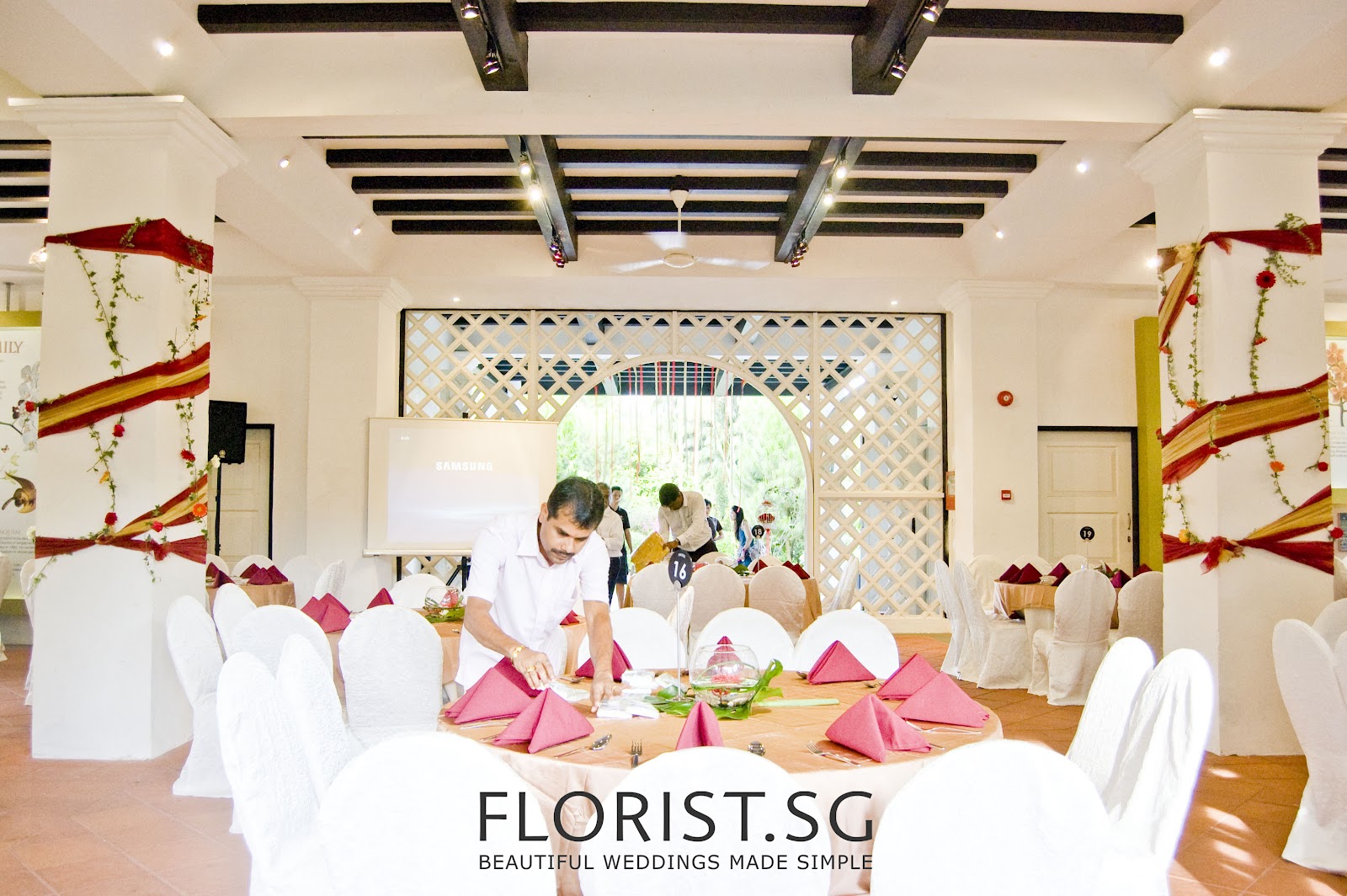 Singapore Wedding Florist: Burkill Hall At Singapore Botanic Gardens