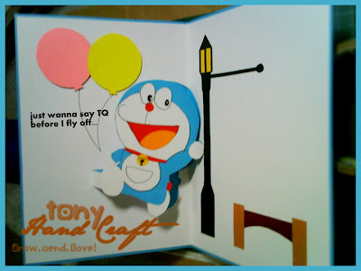 Tony.Hand.Craft: Doraemon Thank You Pop-Out Card