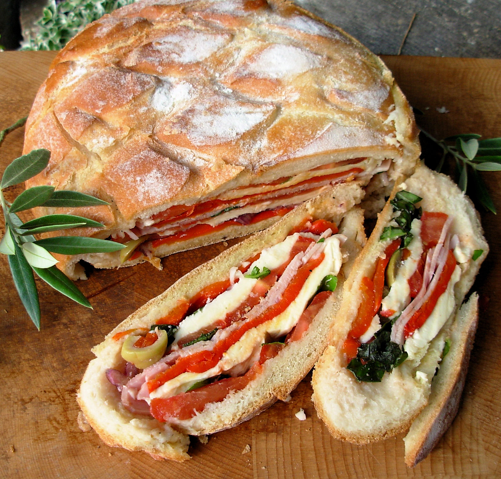 A French Summer Picnic Sandwich ~ Pan Bagnat - Lavender and Lovage