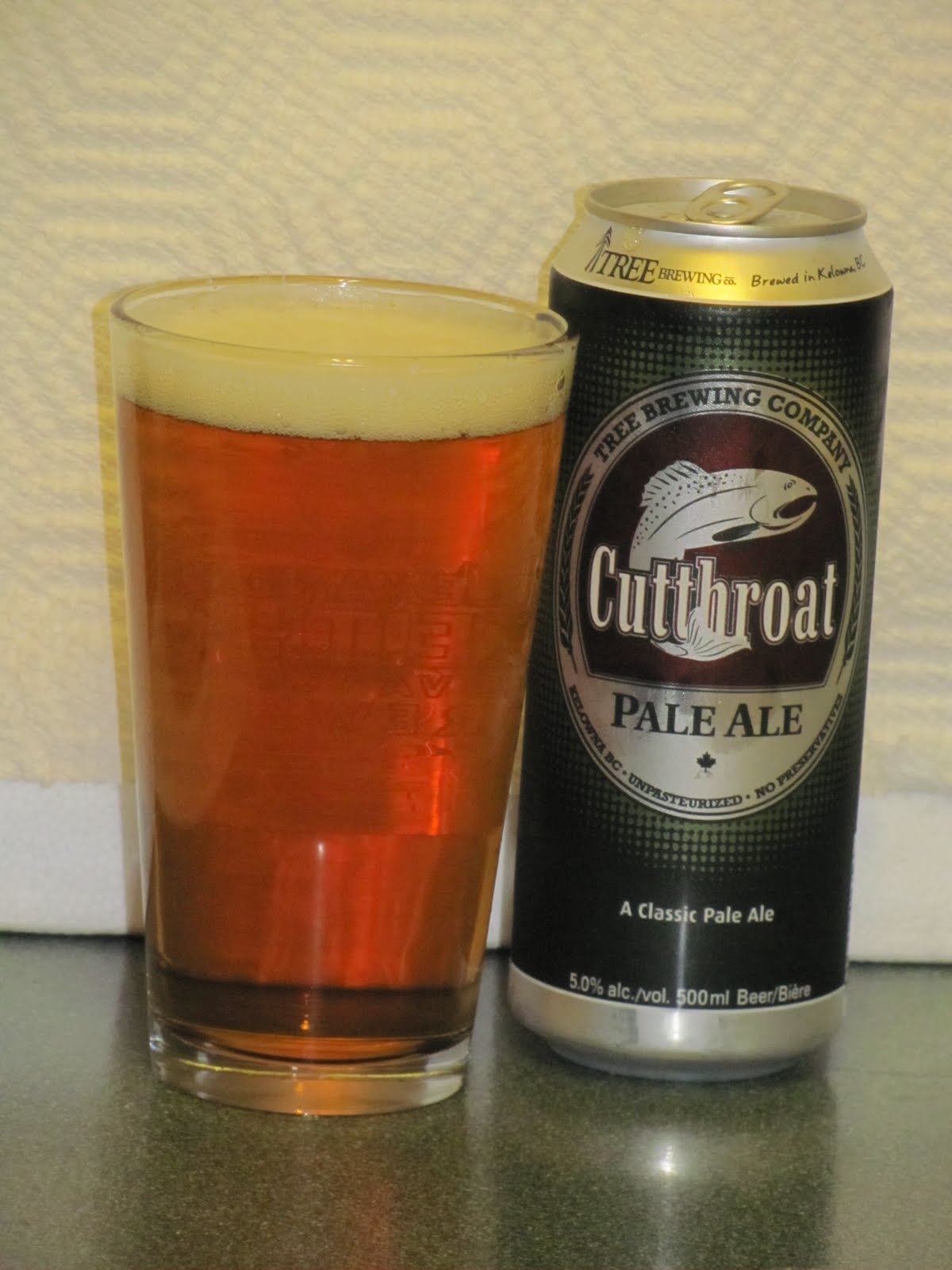The World of Gord: Beer of the Week - Tree Brewing Cut Throat Pale Ale