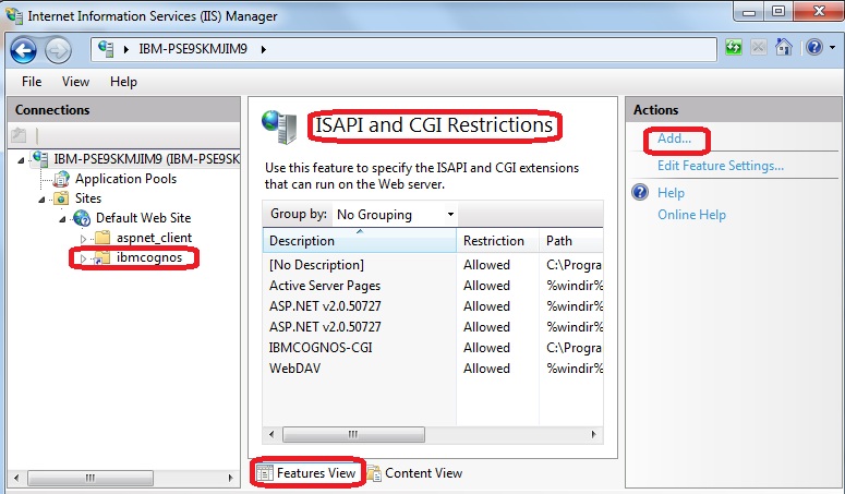 Sachchidanand Singh: Configure Microsoft IIS web server for IBM Cognos ...
