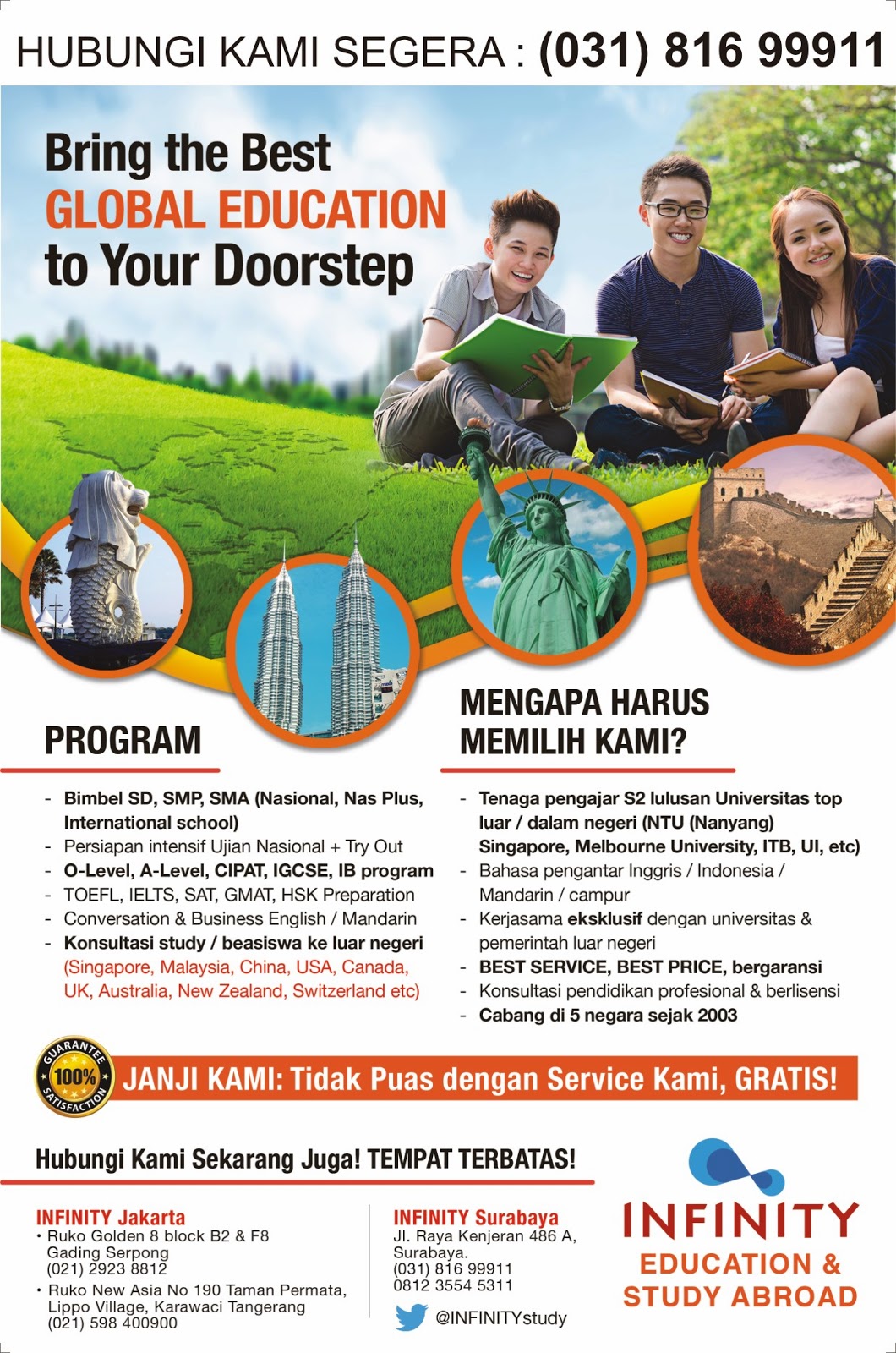 INFINITY Education & Study Abroad (Jakarta & Surabaya, INDONESIA ...