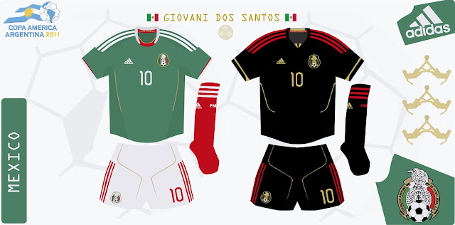 Design Futbol Kits: Mexico 2011 (Copa America)