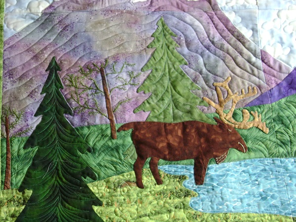 On the Frame with CeciliaQuilts: Wilderness Quilt-Done