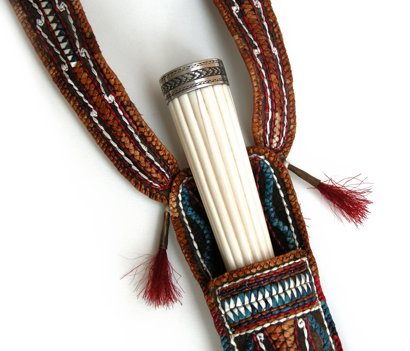 Contemporary Makers: Quilled Knife Sheath by Lally House for Mike Mills