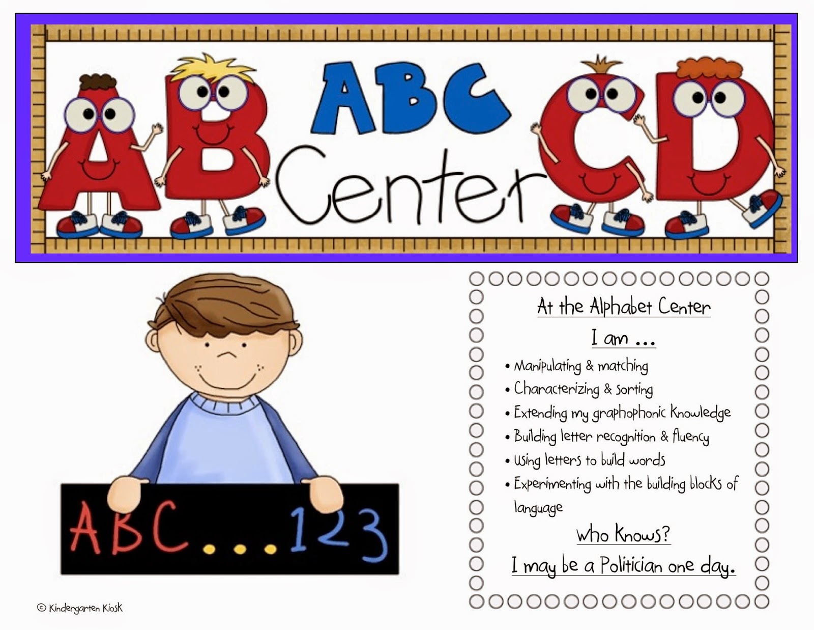 Kindergarten Kiosk: Justifying Kindergarten Play