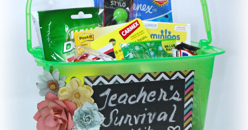 Up On Tippy Toes: DIY Teacher's Survival Kit Gift