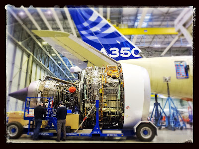 A350 XWB News: Engines and APU installed on the MSN001.