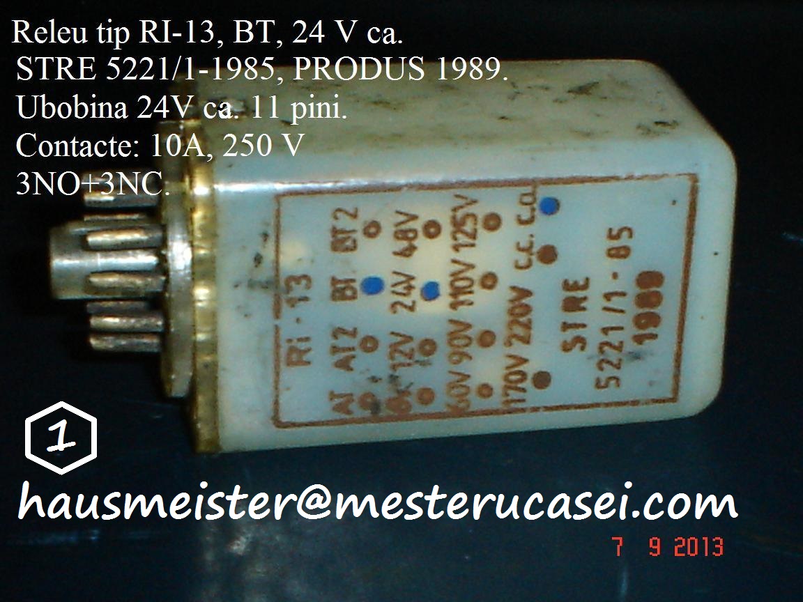 De vanzare: Relee intermediare tip RI-13, FINDER, KUHNKE, TURCK-RELECO ...
