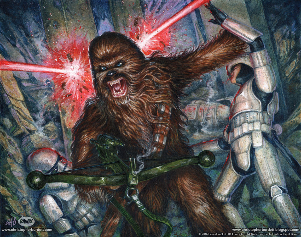 The DOODLES, DESIGNS, and aRT of CHRISTOPHER BURDETT: Chewbacca ...