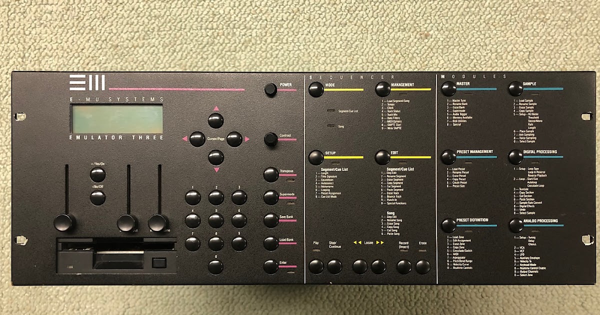 MATRIXSYNTH: E-MU Systems Model 6080 EIII Emulator SN P-0680052