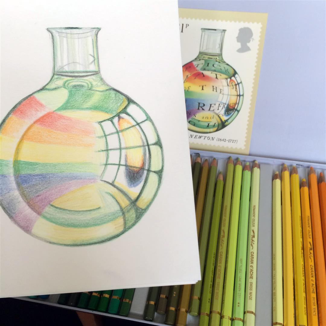emuse: Colourful flask drawing
