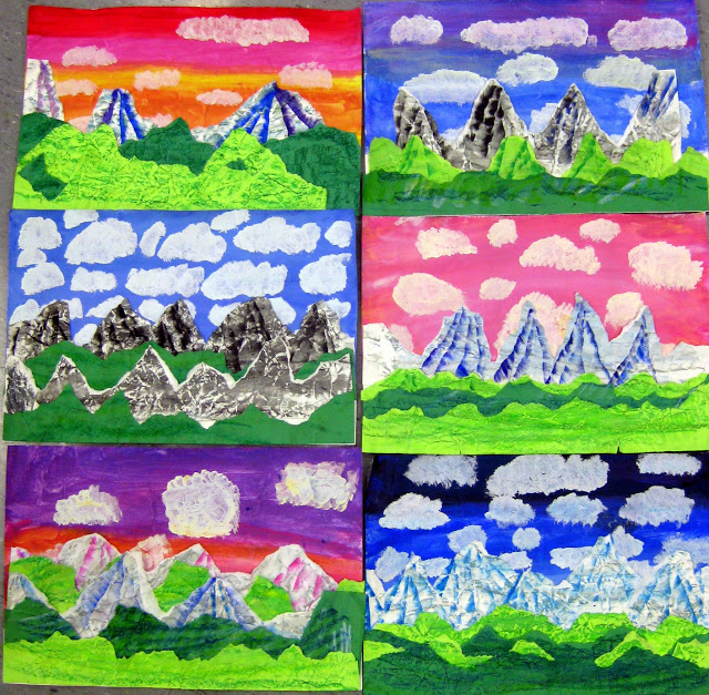 Cassie Stephens: In the Art Room: My Fave Landscape Lessons