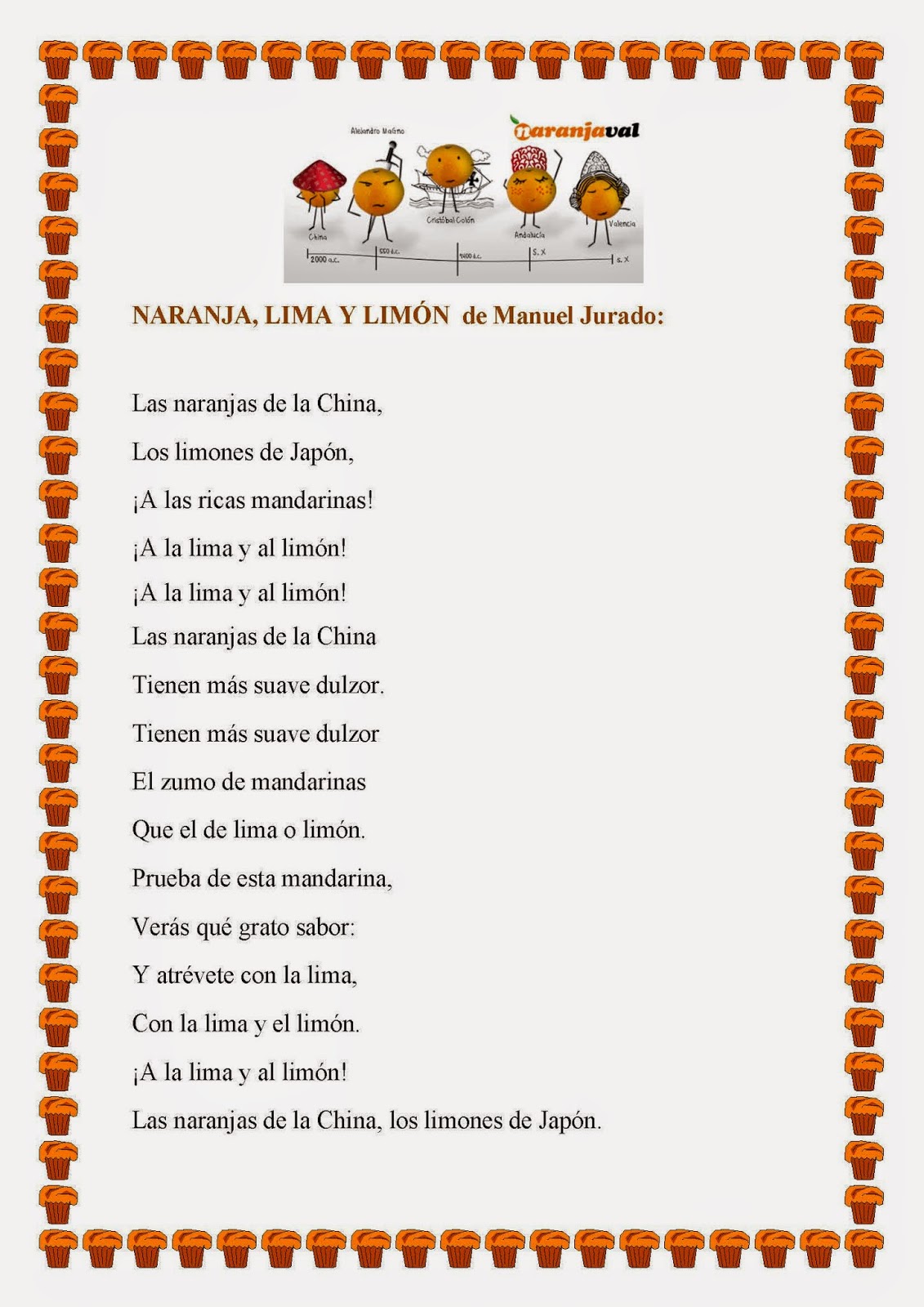 Mi espacio diverso: HISTORIA, POEMAS, REFRANES DE LA NARANJA