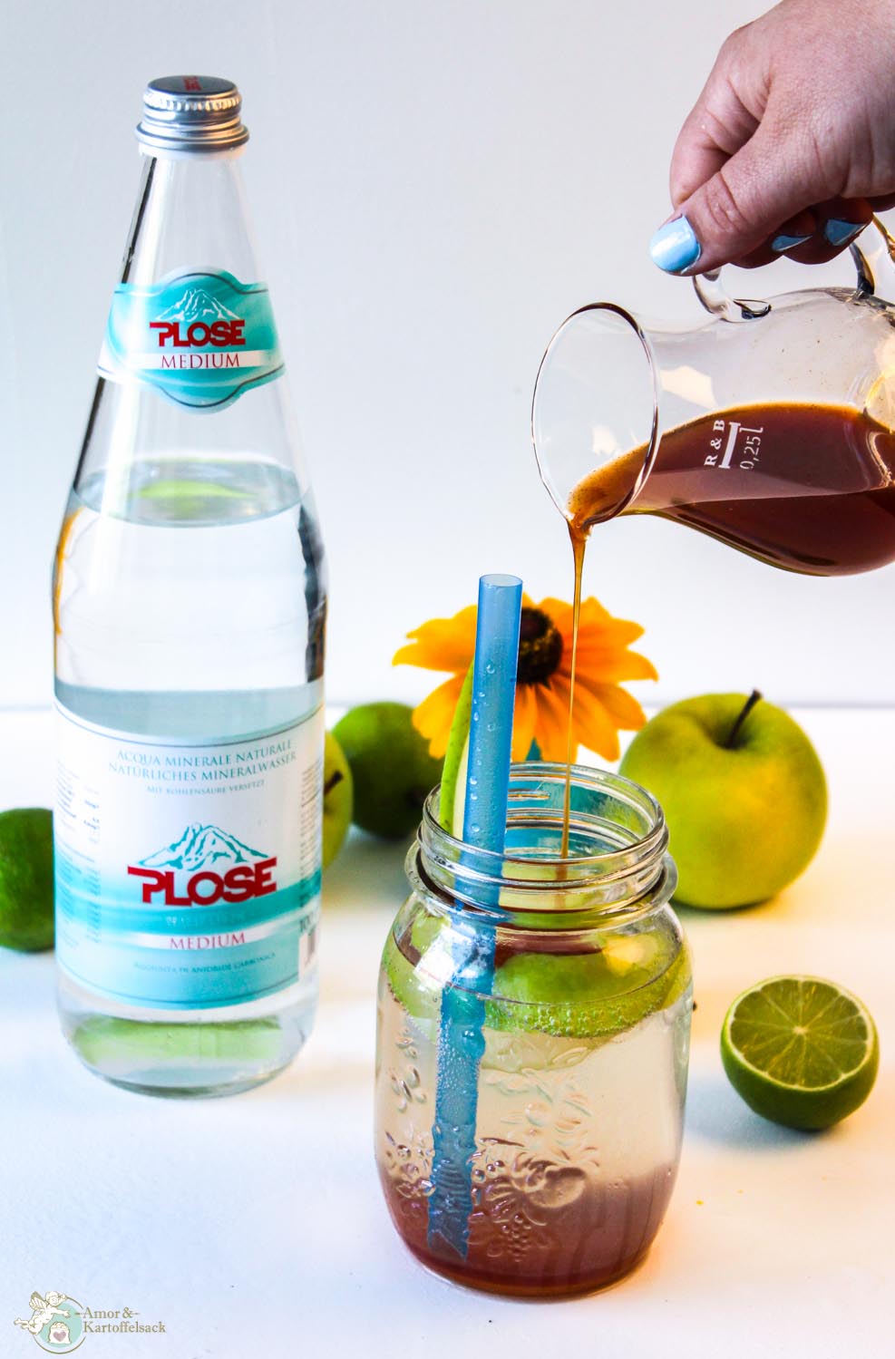 Amor&Kartoffelsack: Apfel-Zimt-Wassercocktail mit Plose Mineralwasser ...