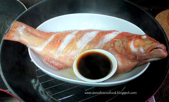 Annielicious Food: Canto Style Steamed Red Grouper (清蒸红石斑）