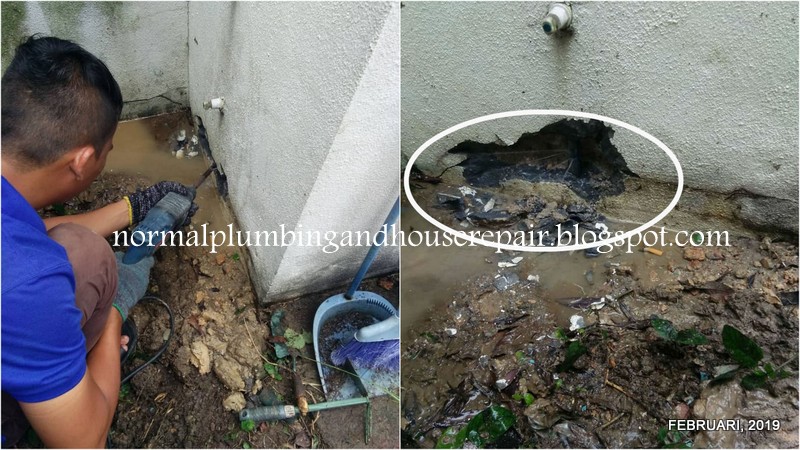 NORMAL PLUMBING: MEMBAIKI PAIP BOCOR DIDALAM DINDING TEMBOK DI ...