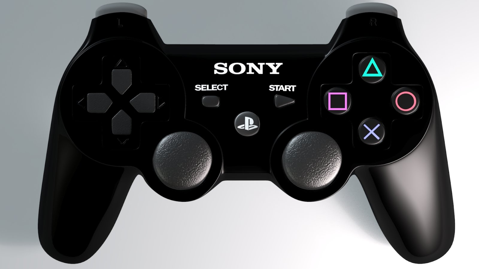 Is Joe Cool?: PS3 Controller Final Render Front/Side/Top/Perspective