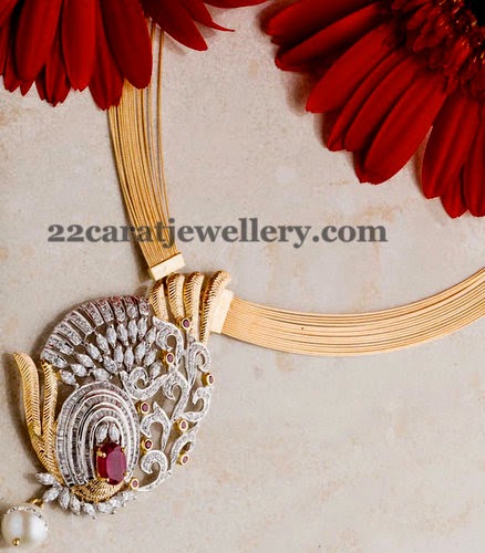 Trendy Chic Diamond Locket - Jewellery Designs