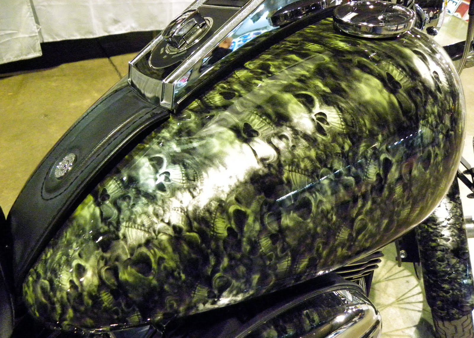 Hydro Customs: Gotta love it! The bike is painted in lime green and ...